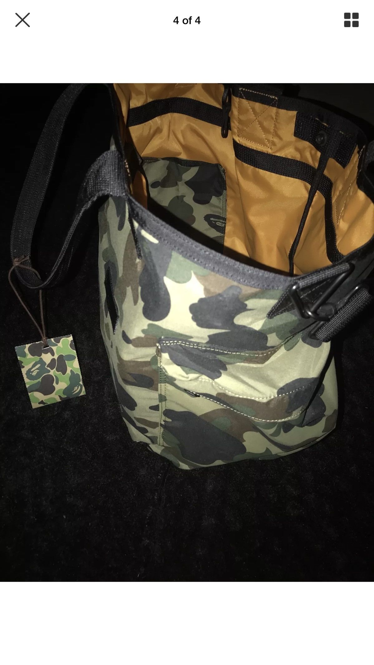 Bape Bape x Porter Camo Military Tote Bag | Grailed