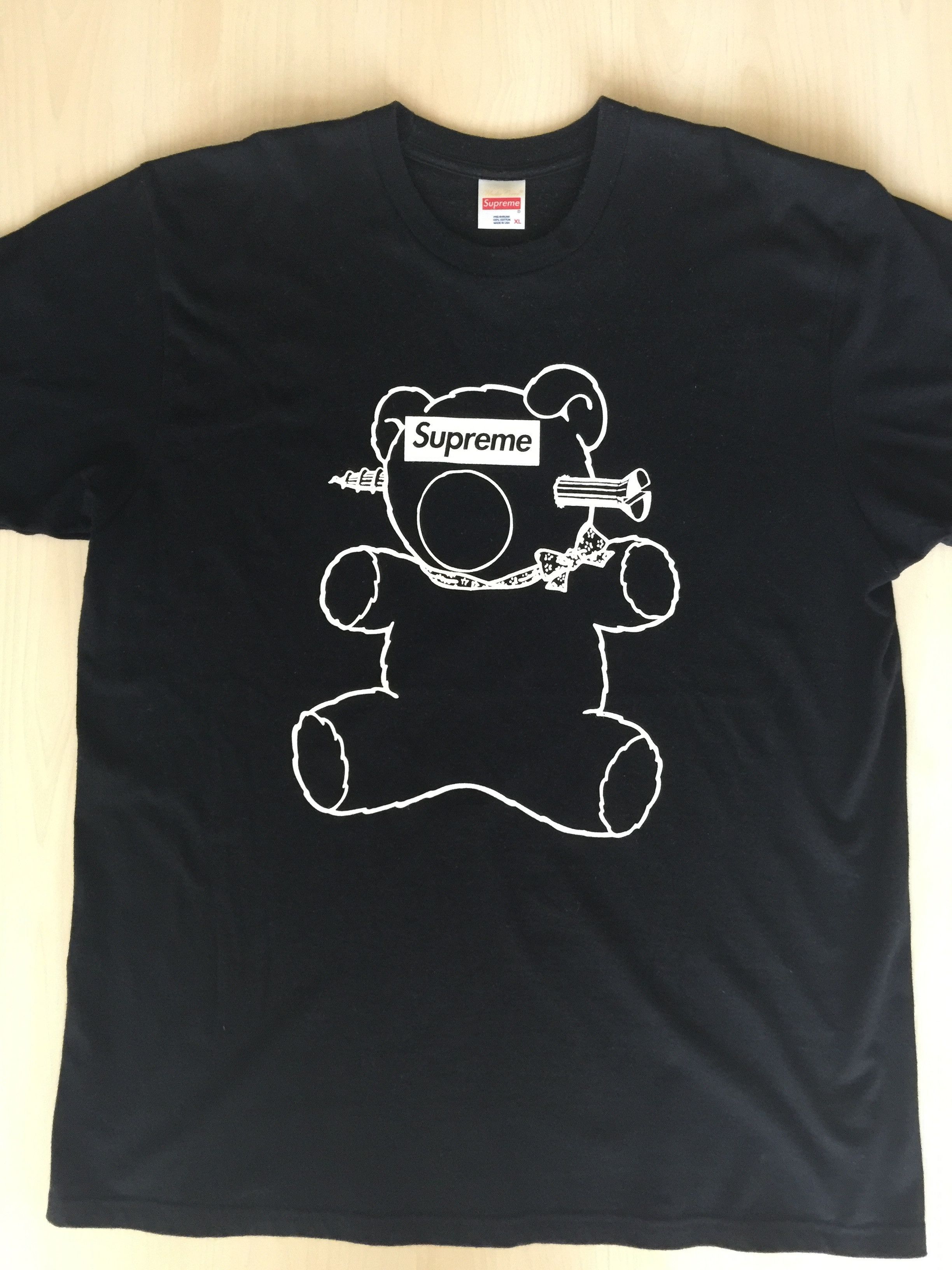 Supreme Bear Tee 'Black' | Grailed