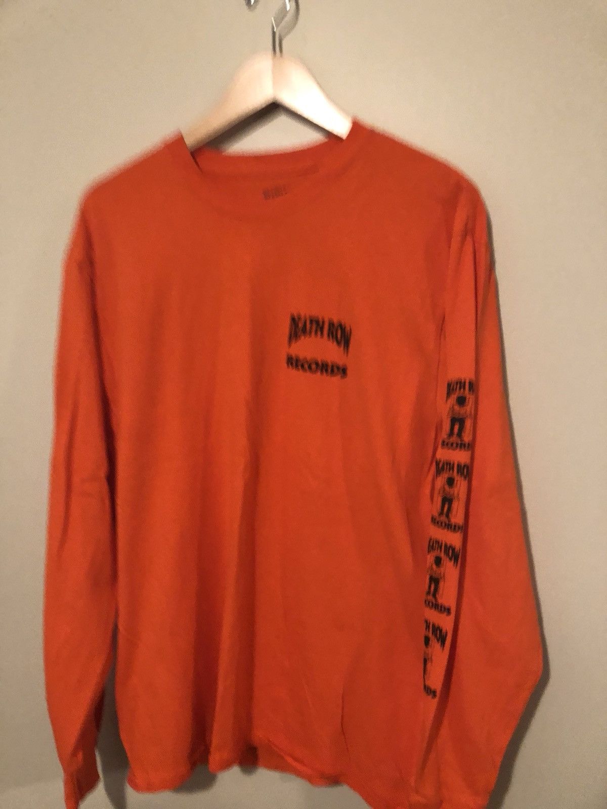 Death Row Records Tupac Label L/S | Grailed