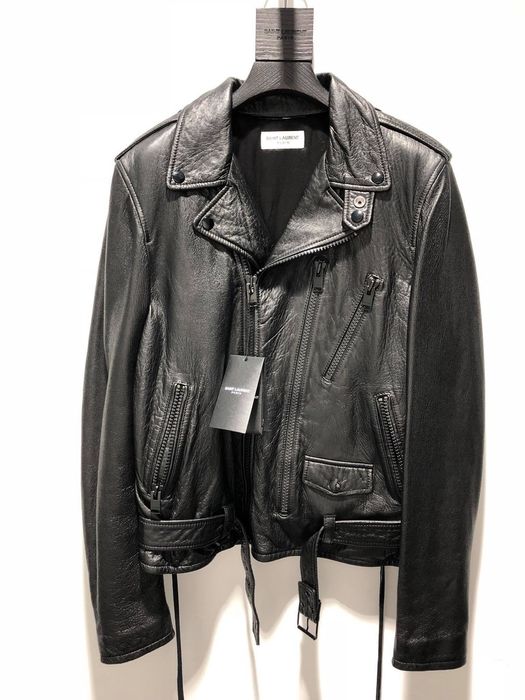 Saint Laurent Paris 16FW All Black Lamb L17 Leather Jacket Sz44 | Grailed