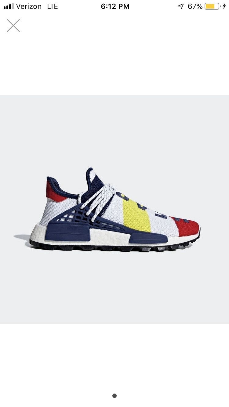 Adidas BBC NMDs Blue/Red/Yellow | Grailed