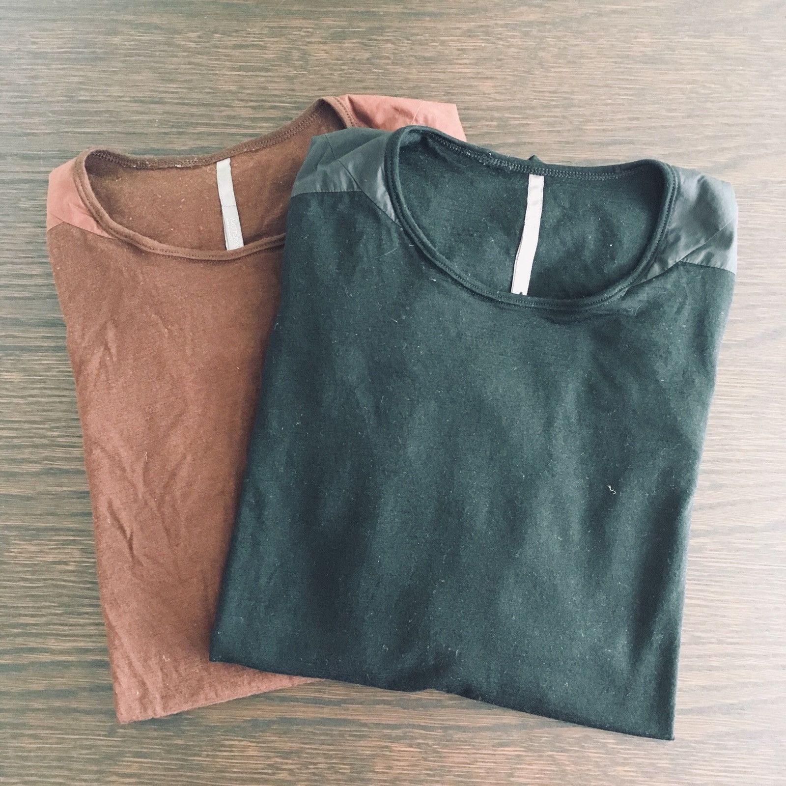 Veilance Frame LS (x2), Black & Burgundy | Grailed