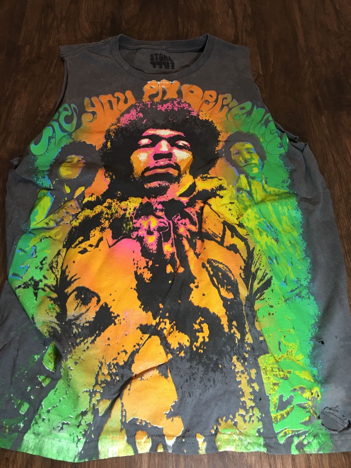 Jimi Hendrix Cut Sleeve Thrashed Destroyed Look Jimi Hendrix Tank | Grailed