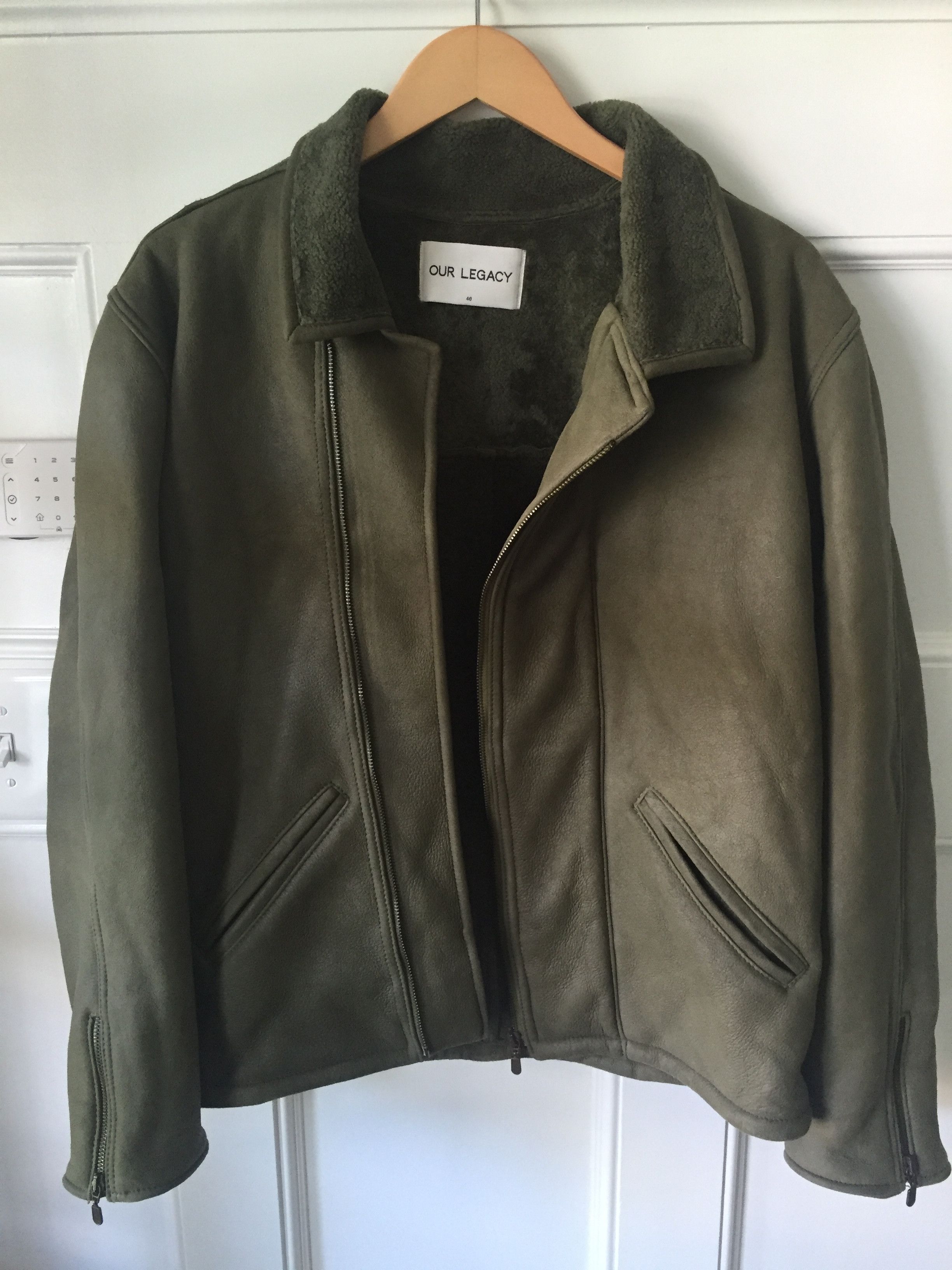 Our Legacy sample green shearling | Grailed