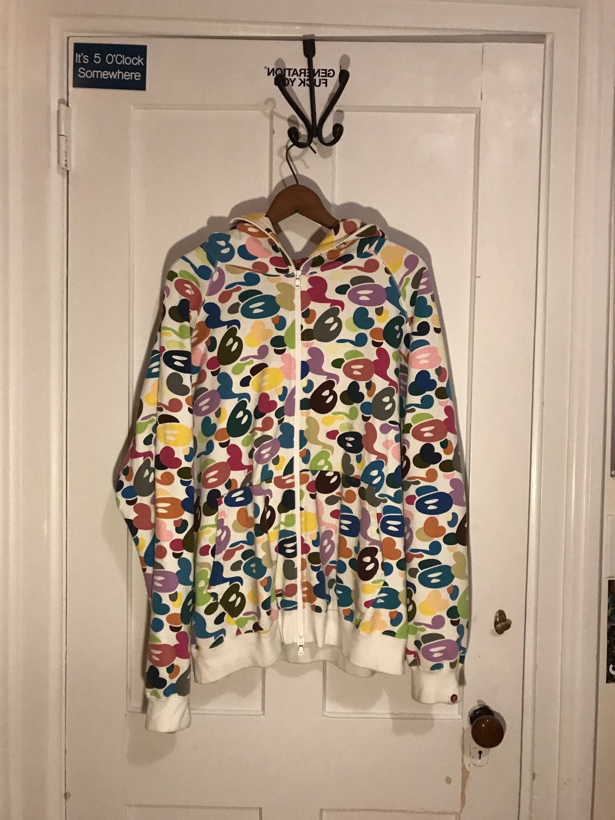Bape 2006 Bape Baby Milo Rainbow Camo Hoodie | Grailed
