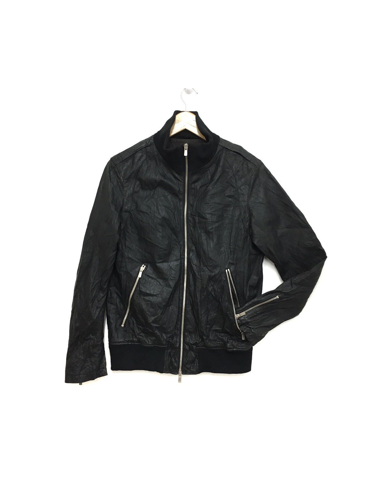 Japanese Brand × Ships Jet Blue Rare Ships Jet Blue Jacket Soft Leather ...