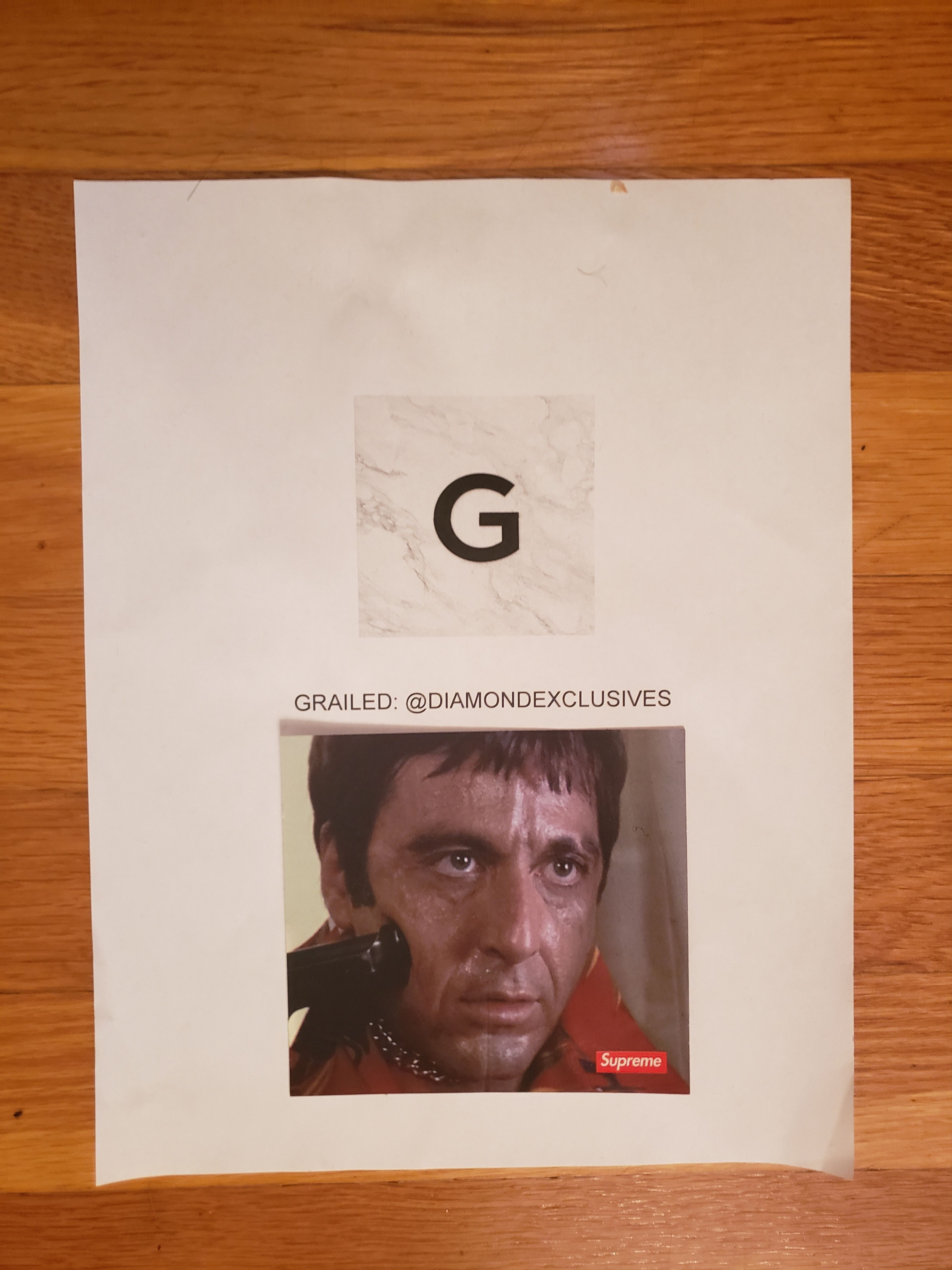 Supreme Supreme x Scarface Shower Sticker FW17 | Grailed