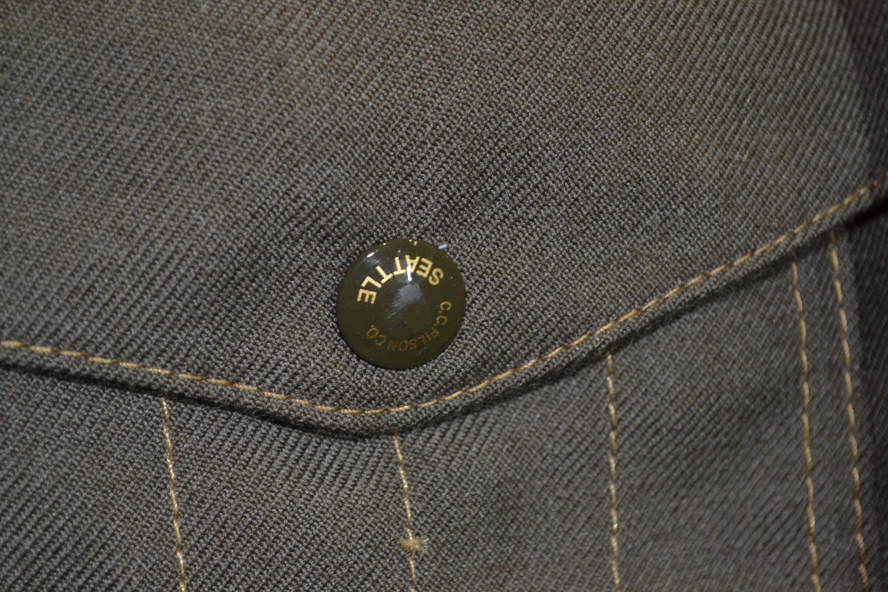 Filson NEW Filson Forestry Cloth Cruiser size 40 L 100% Virgin Wool ...