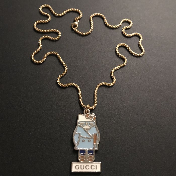 Gucci Gucci x Hello Kitty Pendant & Gold Necklace | Grailed