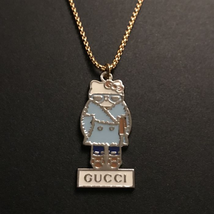 Gucci Gucci x Hello Kitty Pendant & Gold Necklace | Grailed