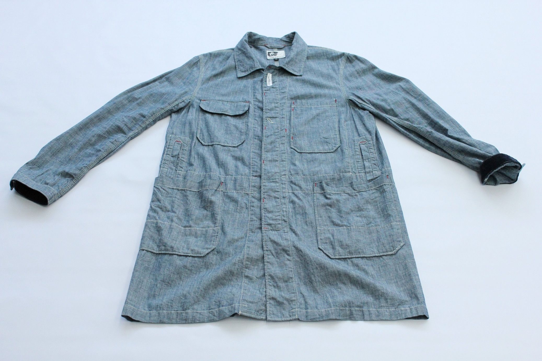 Engineered Garments Shop Jacket in Blue Chambray | Grailed