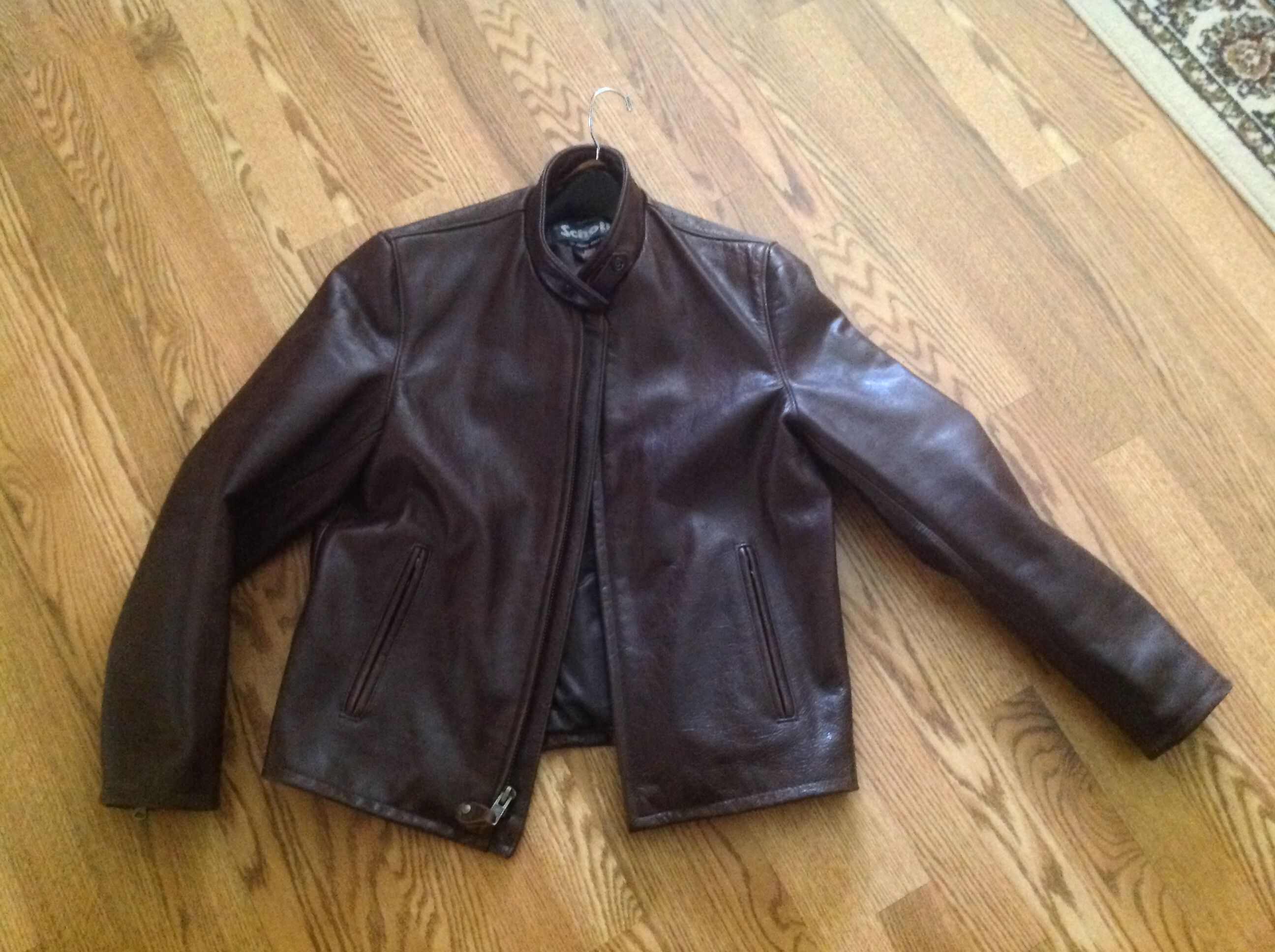 Schott Schott Cafe Racer 654 Leather Jacket - Brown | Grailed