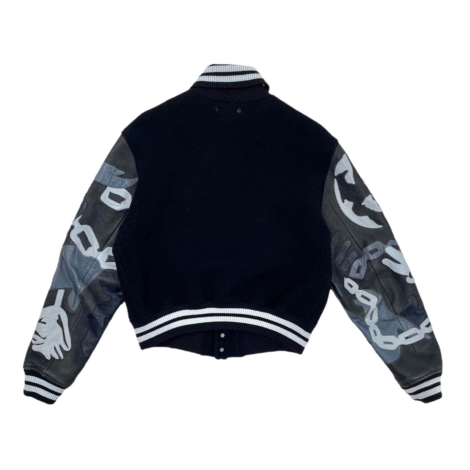 Louis Vuitton Chains Camo Varsity Jacket Black Grey | Grailed