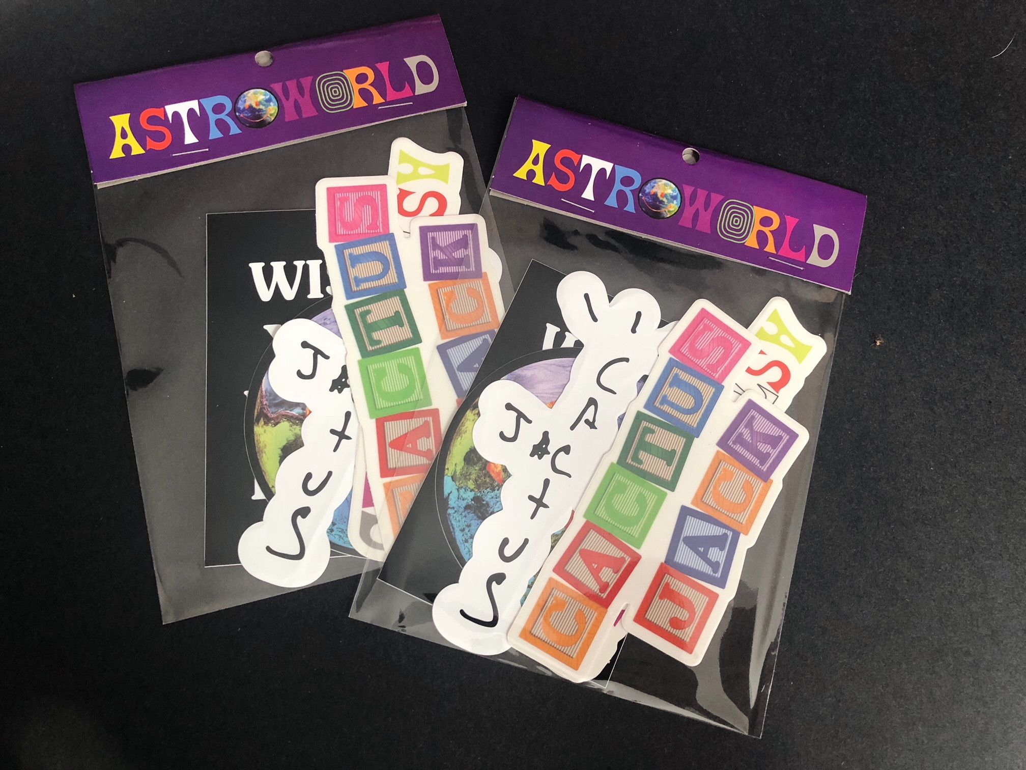 Travis Scott TRAVIS SCOTT [AUTHENTIC] ASTROWORLD LOGO STICKER 5 PACK ...