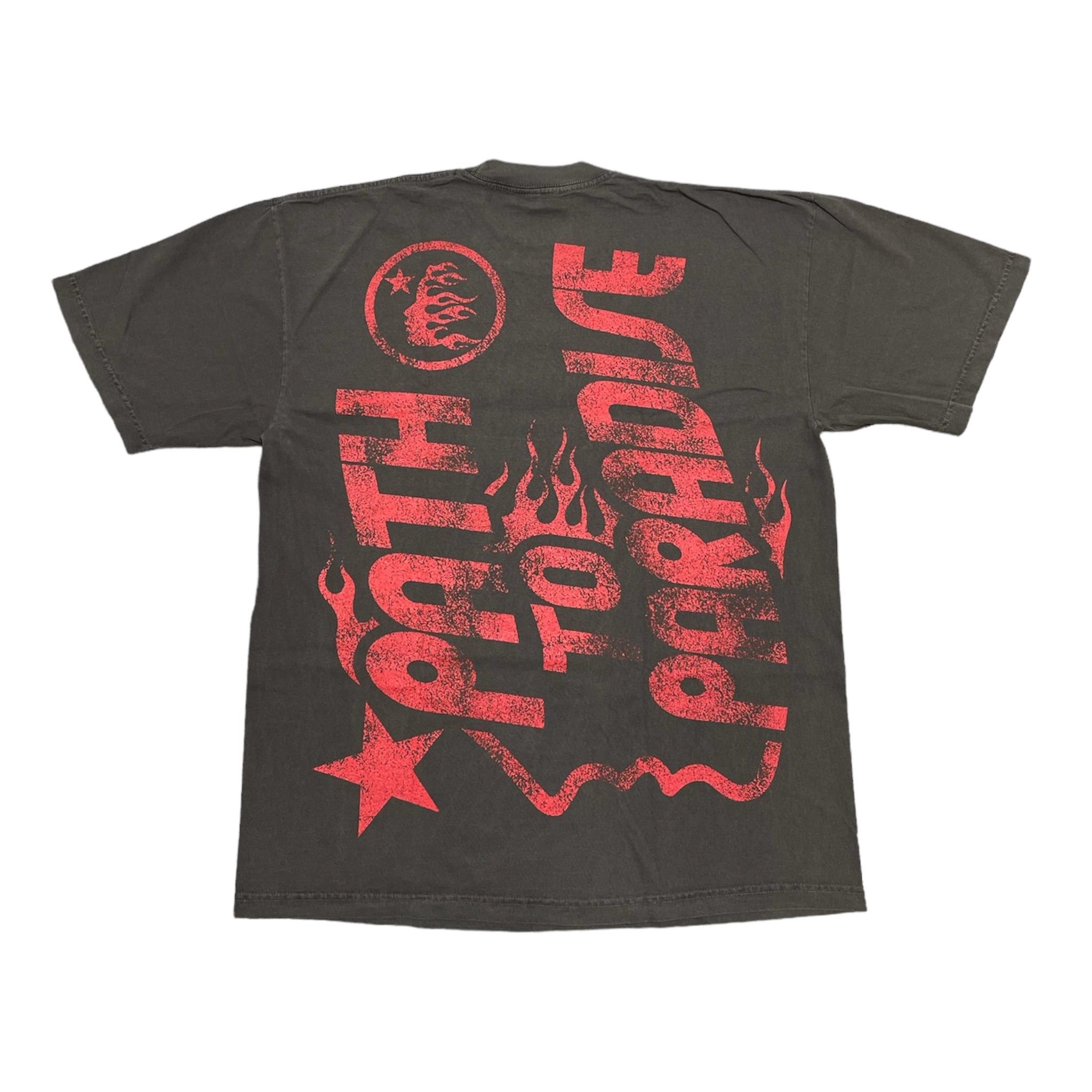 HELLSTAR Jesus Emblem Short Sleeve Tee Shirt Vintage Black | Grailed