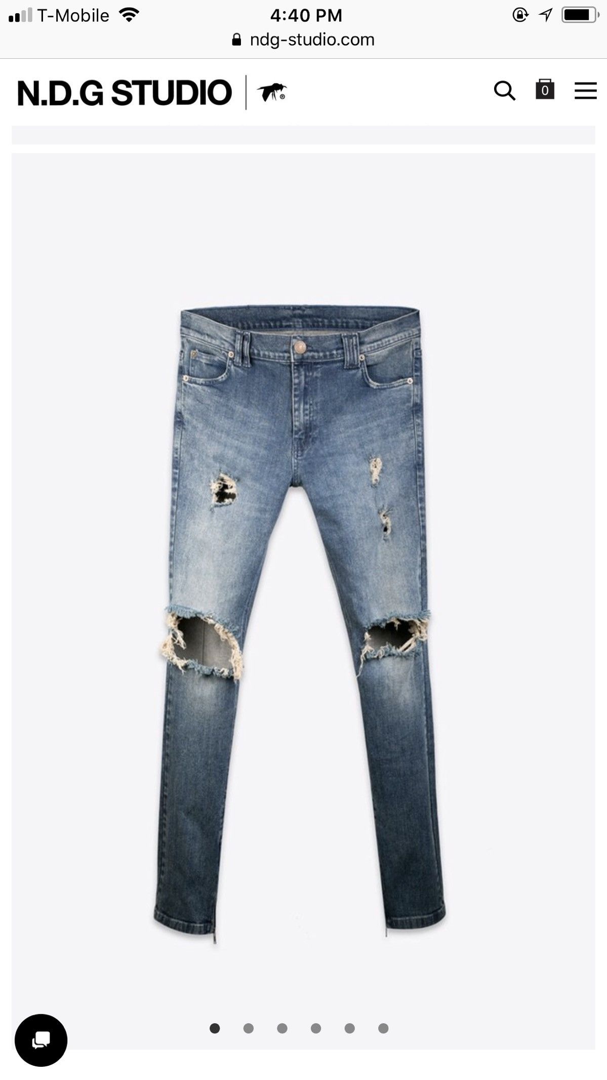 NDG Studio NDG Studios Blue Ripped Denim | Grailed