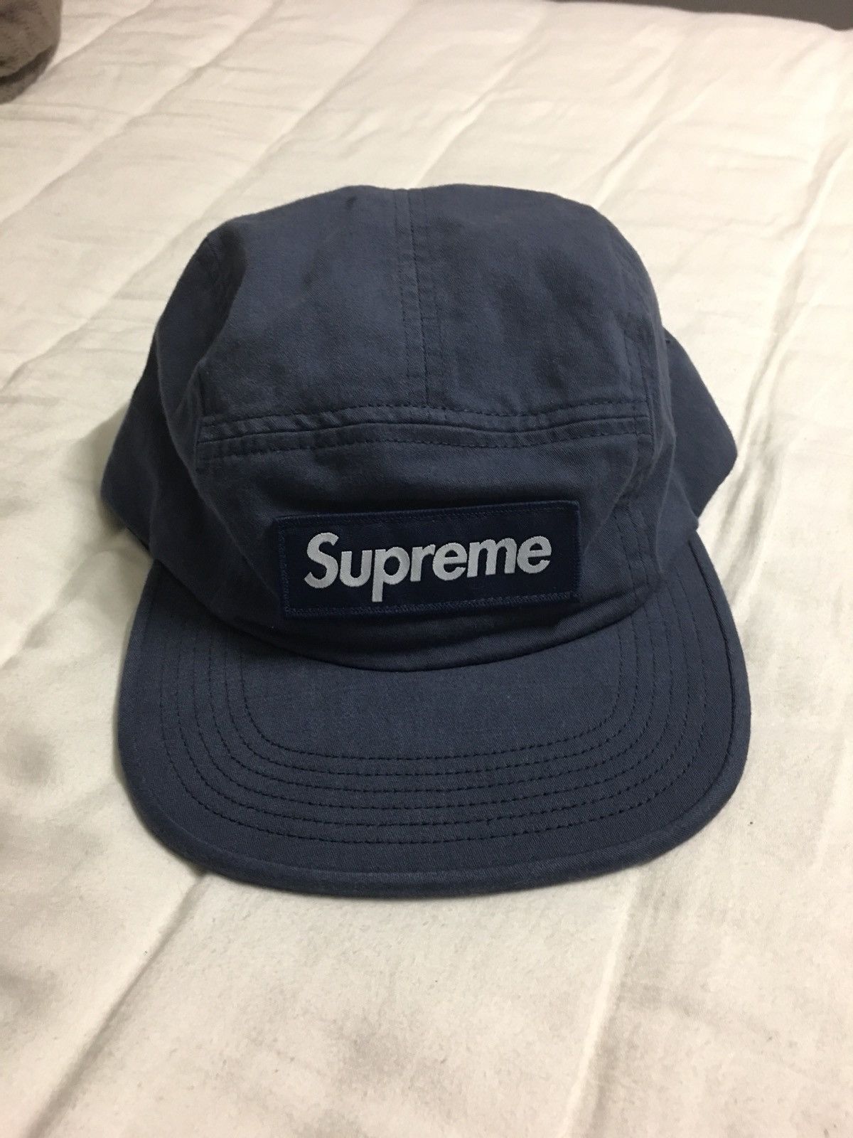 Supreme Supreme Navy Military Camp Cap 5 panel | Grailed