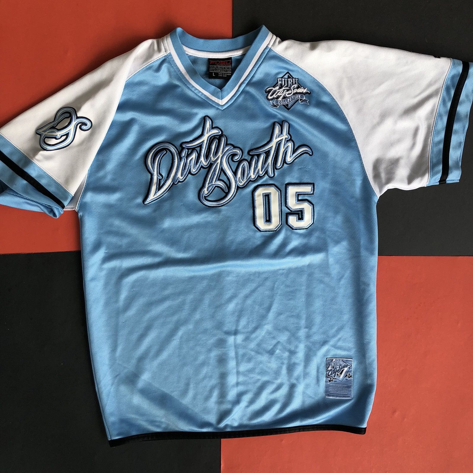 Fubu × Vintage VINTAGE FUBU CITY SERIES BASEBALL JERSEY | Grailed