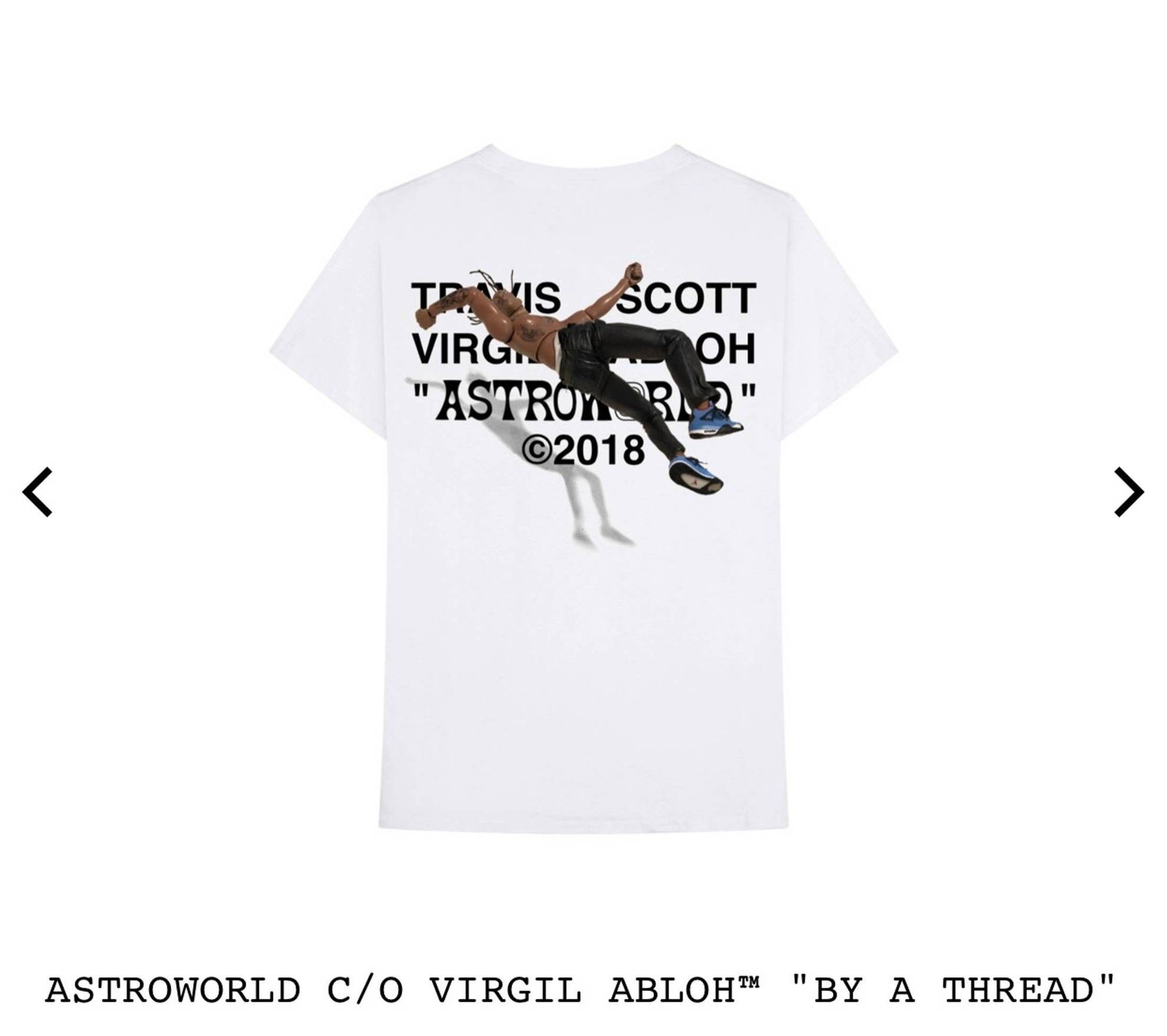 Travis Scott "BY A THREAD" OFF-WHITE Travis Scott x Virgil Abloh, Size ...