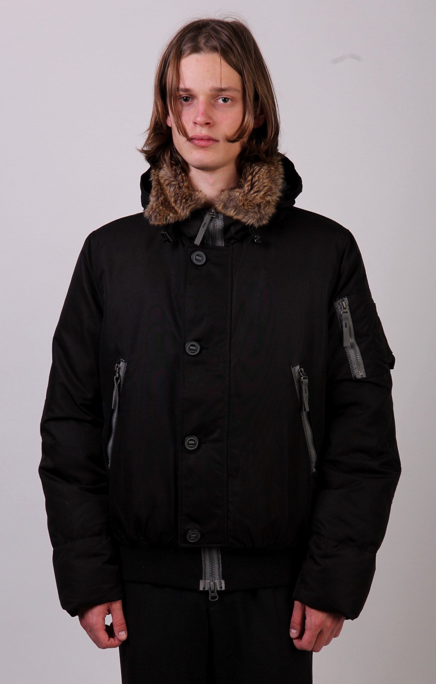 United Colors Of Benetton 🔴 below zero down jacket black | Grailed