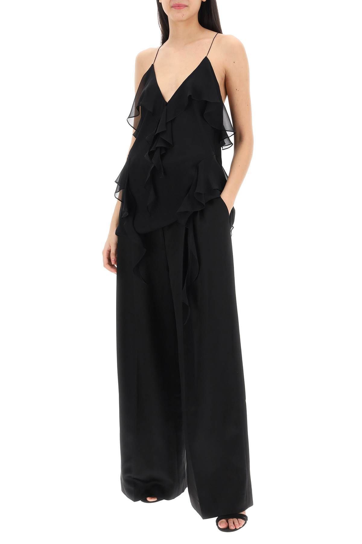 KHAITE Khaite Simone Loose Pants In Satin Label Size 4 | Grailed