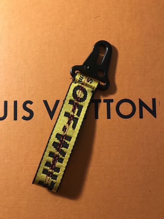 Off-White Custom Off White Keychain Made From Authentic Mini Belt | Grailed
