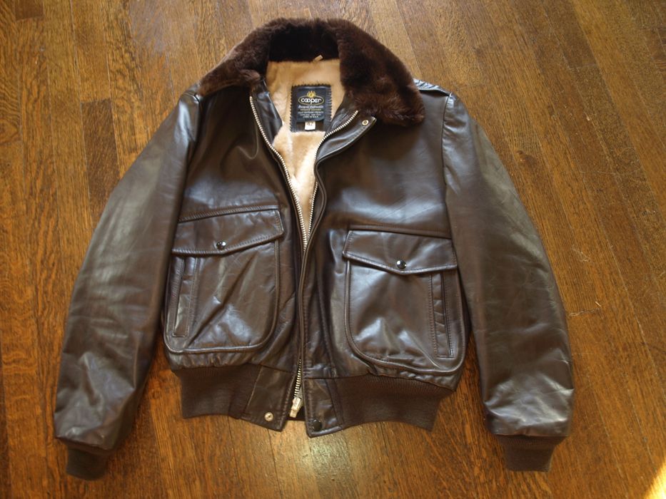 Vintage US Navy Aviator Leather Flight Jacket | Grailed