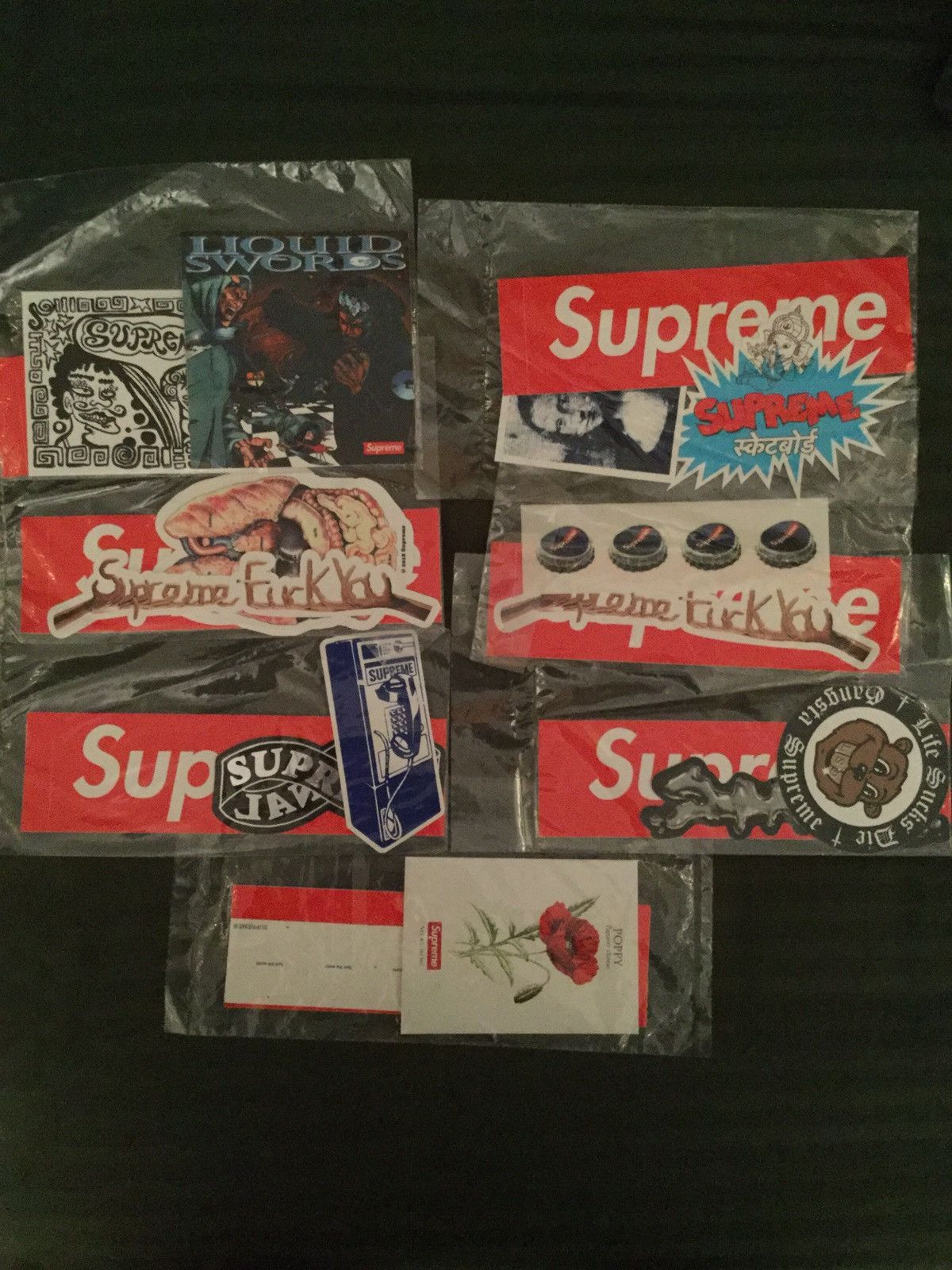 Supreme Sticker Packs FW18 | Grailed