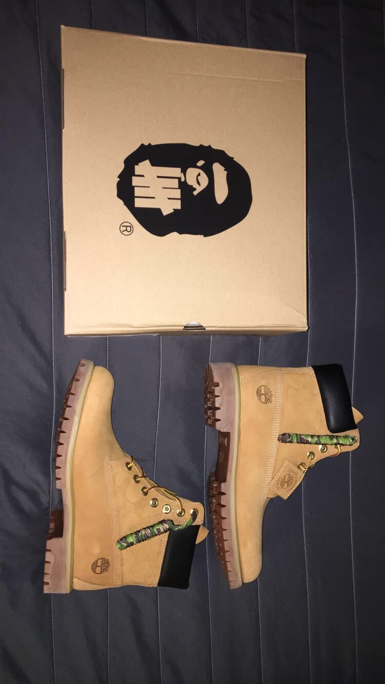 Bape × Timberland × Undefeated Bape x Timberland x Undefeated 6 inch ...