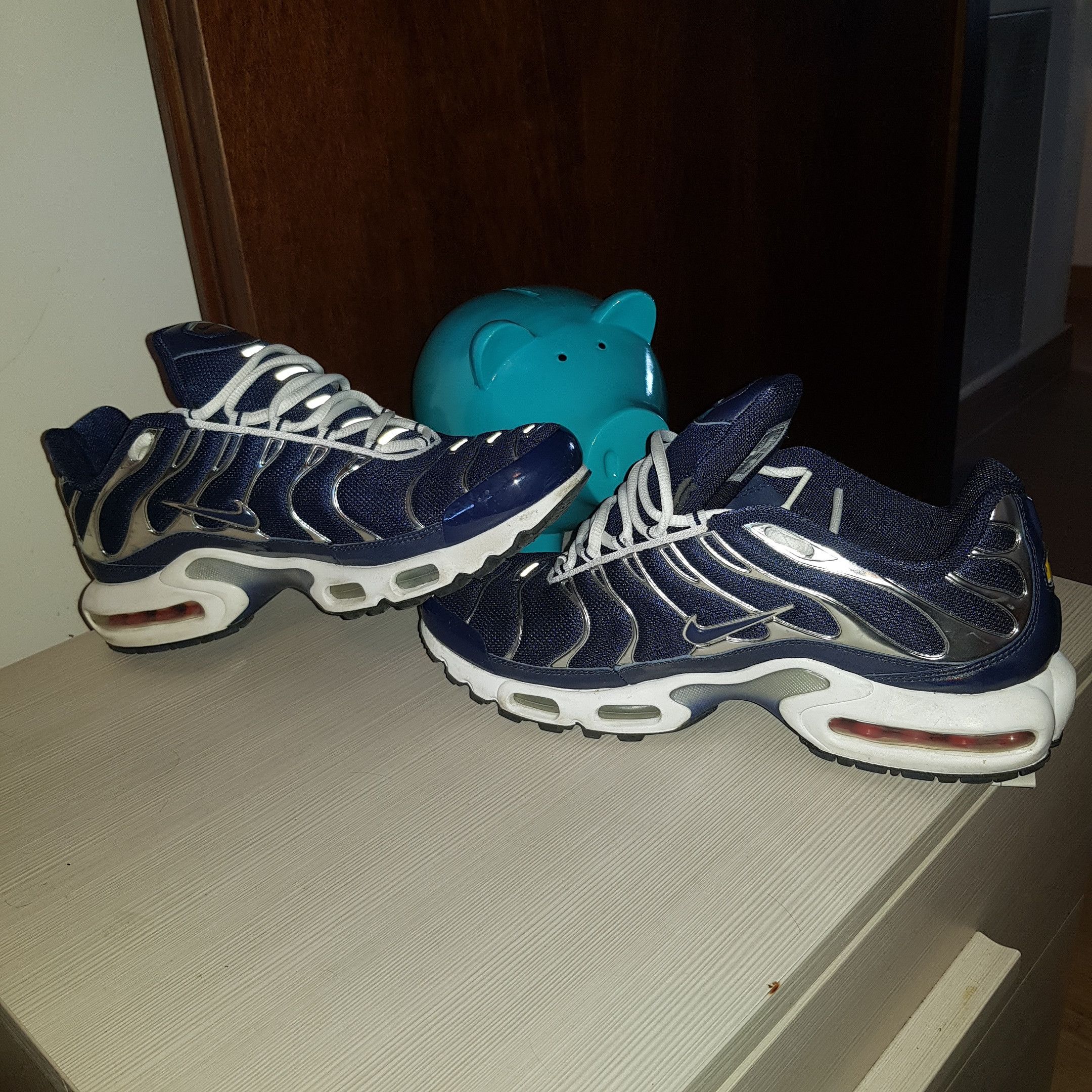 Nike Air Max Plus Tn midnight navy/metallic silver | Grailed