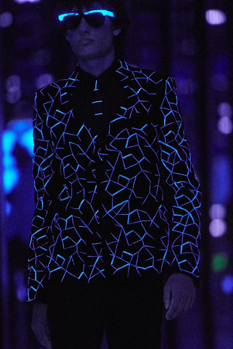 Saint Laurent Paris Saint Laurent YSL 19FW sequin studded pearl su -DMC ...