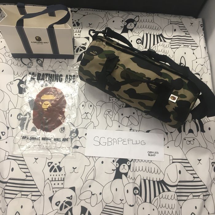 Bape Bape Camo Gym/Duffle Bag | Grailed