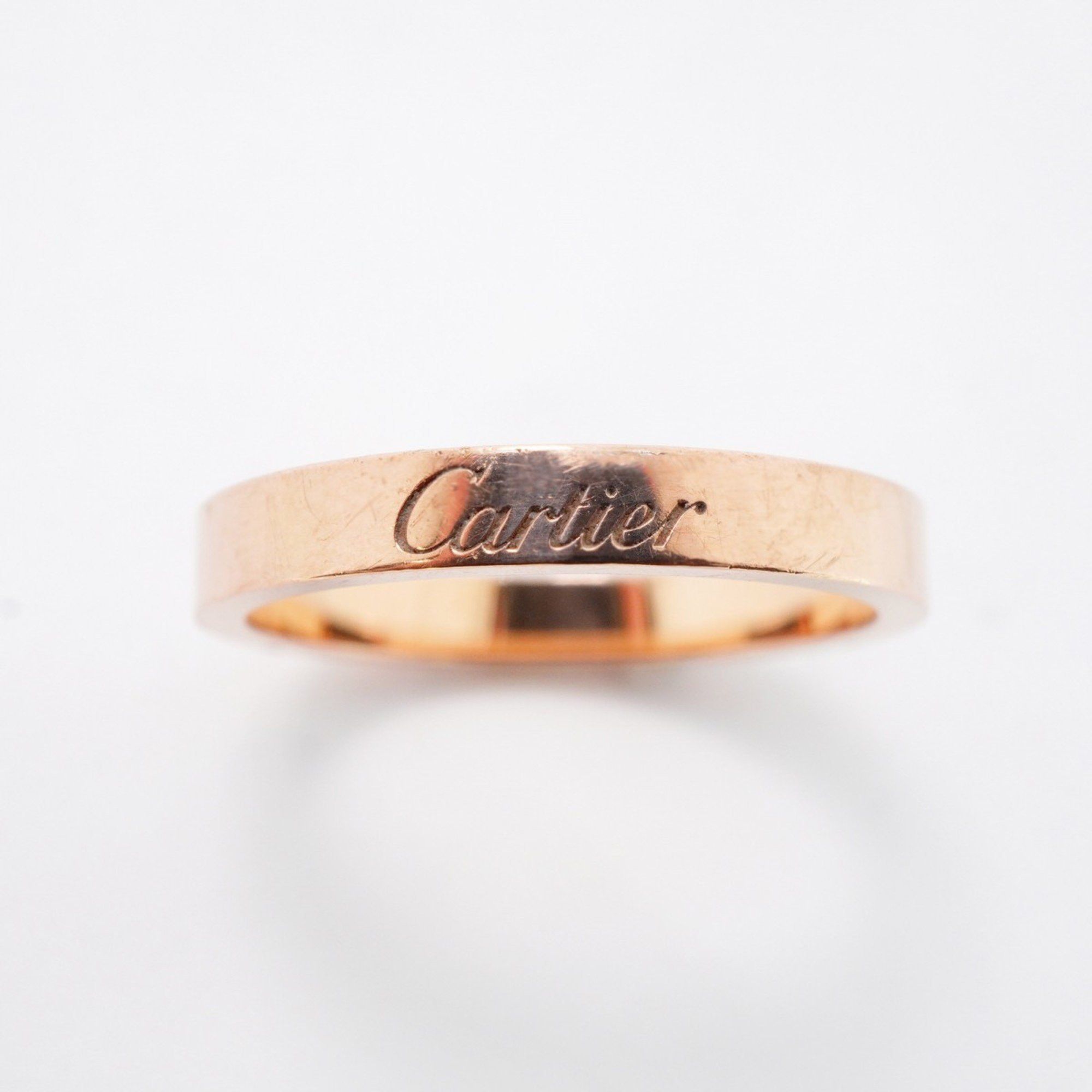 Cartier Cartier Ring Engraved K18PG Pink Gold #56 Men's | Grailed