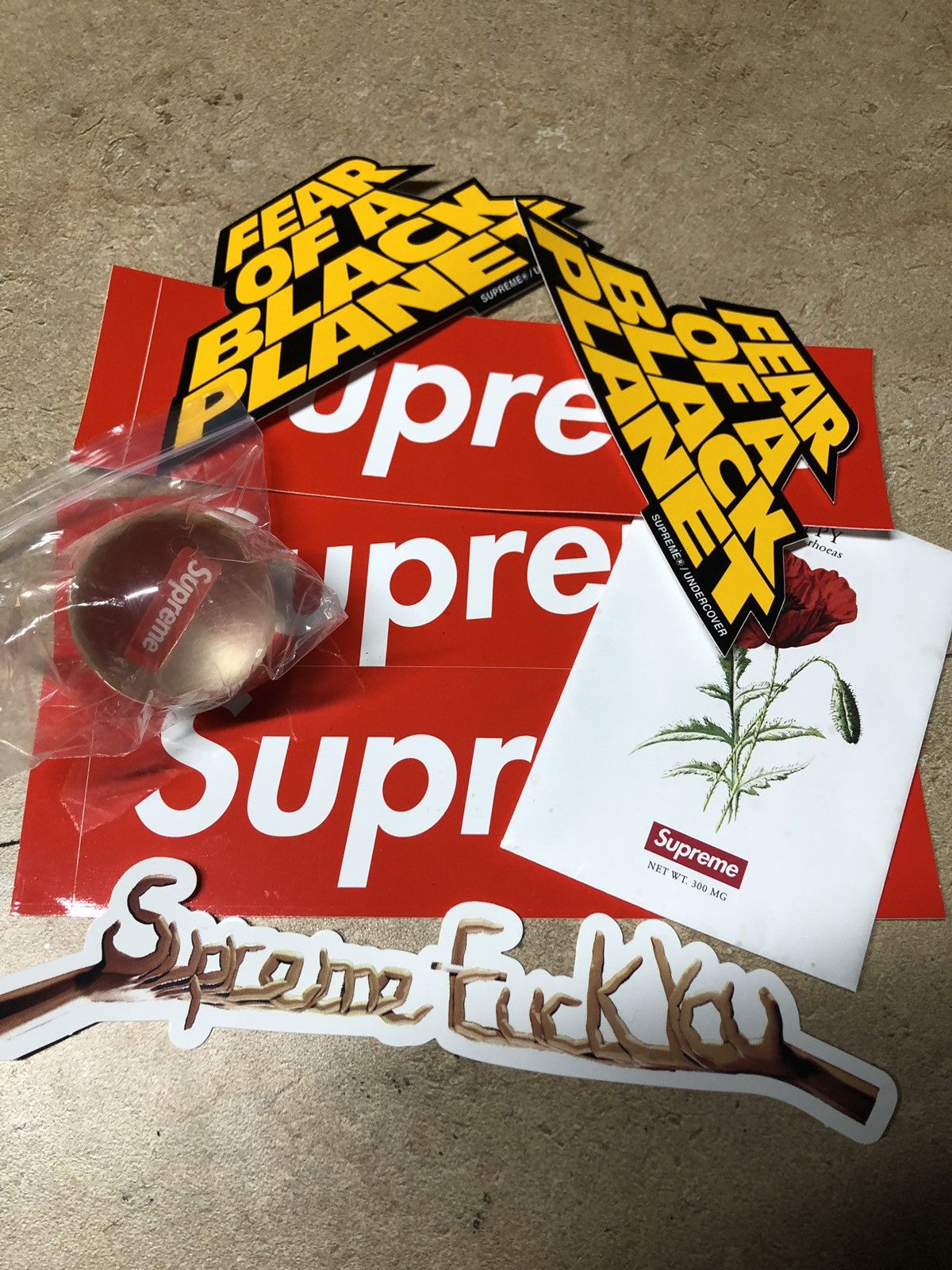 Supreme Supreme Bouncy Ball + Sticker Pack + Poppy Seeds | Grailed