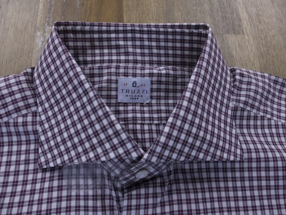 Truzzi TRUZZI Milano plaid cotton shirt authentic - Size 43 / 17 - NWT ...