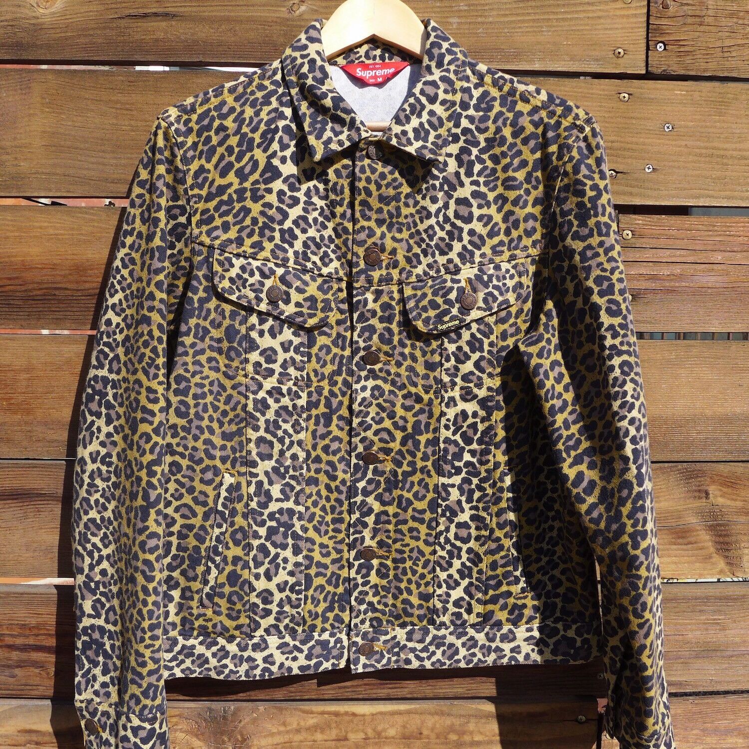 Supreme SUPREME - Leopard Print Denim Jacket. | Grailed