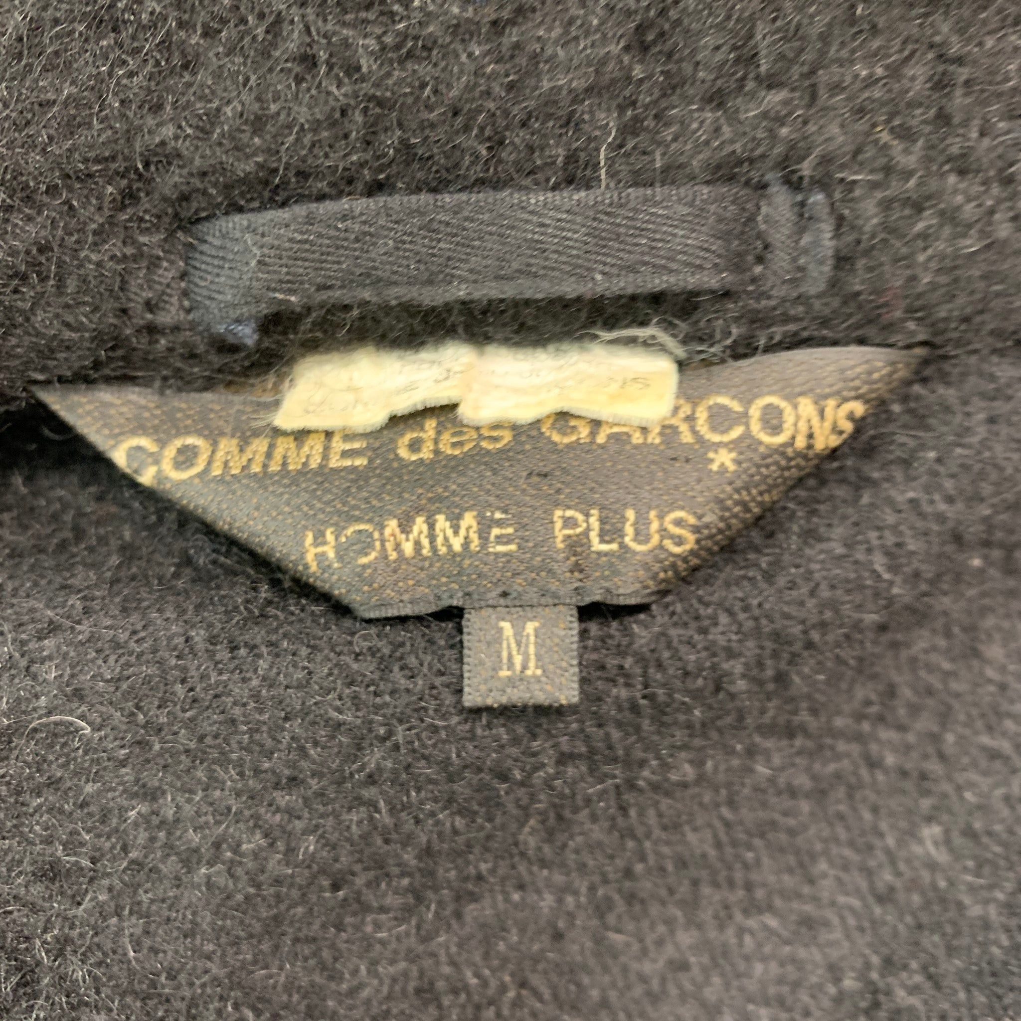 Comme des Garcons COE des GARCONS HOE PLUS Black Wool Blend Textured ...