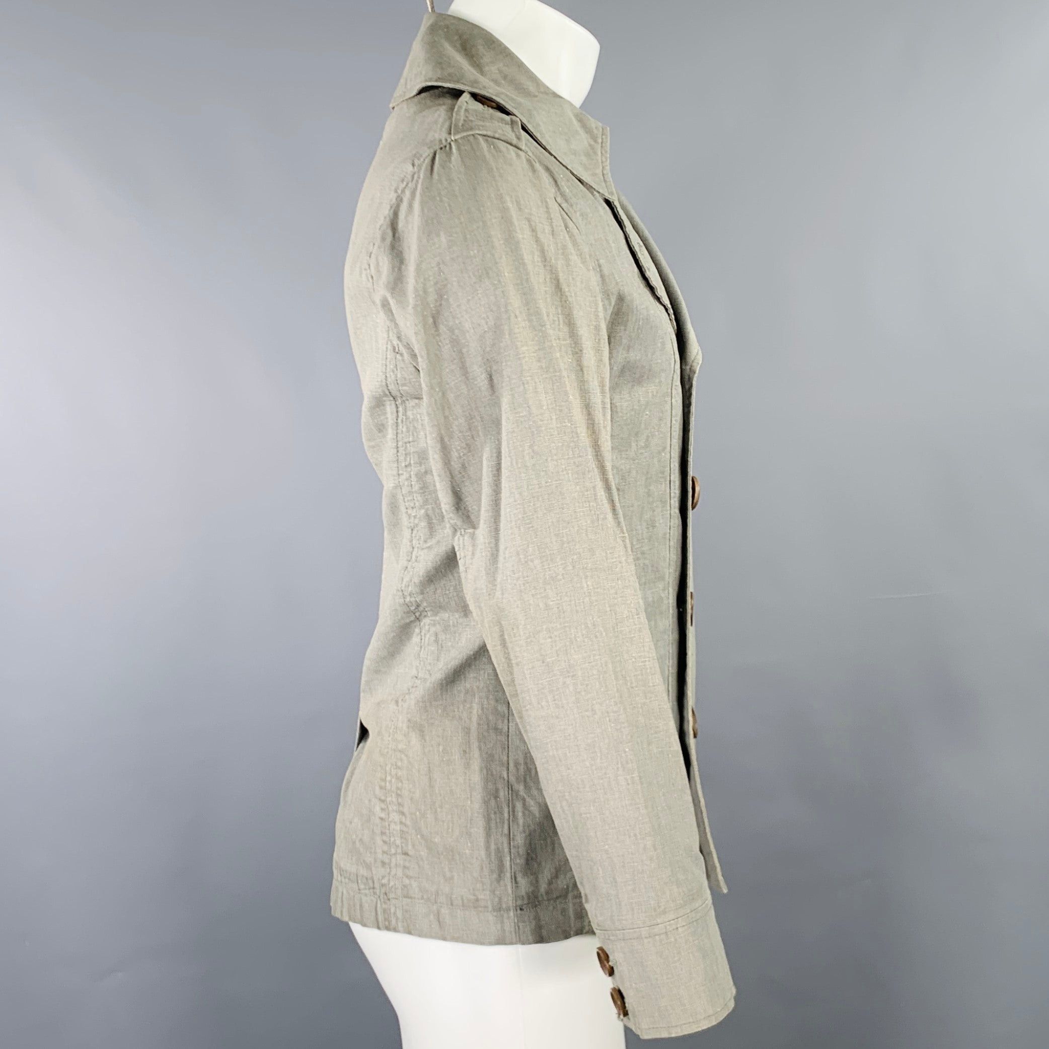 Spiewak Green age Coated Canvas Double Breasted Jacket | Grailed