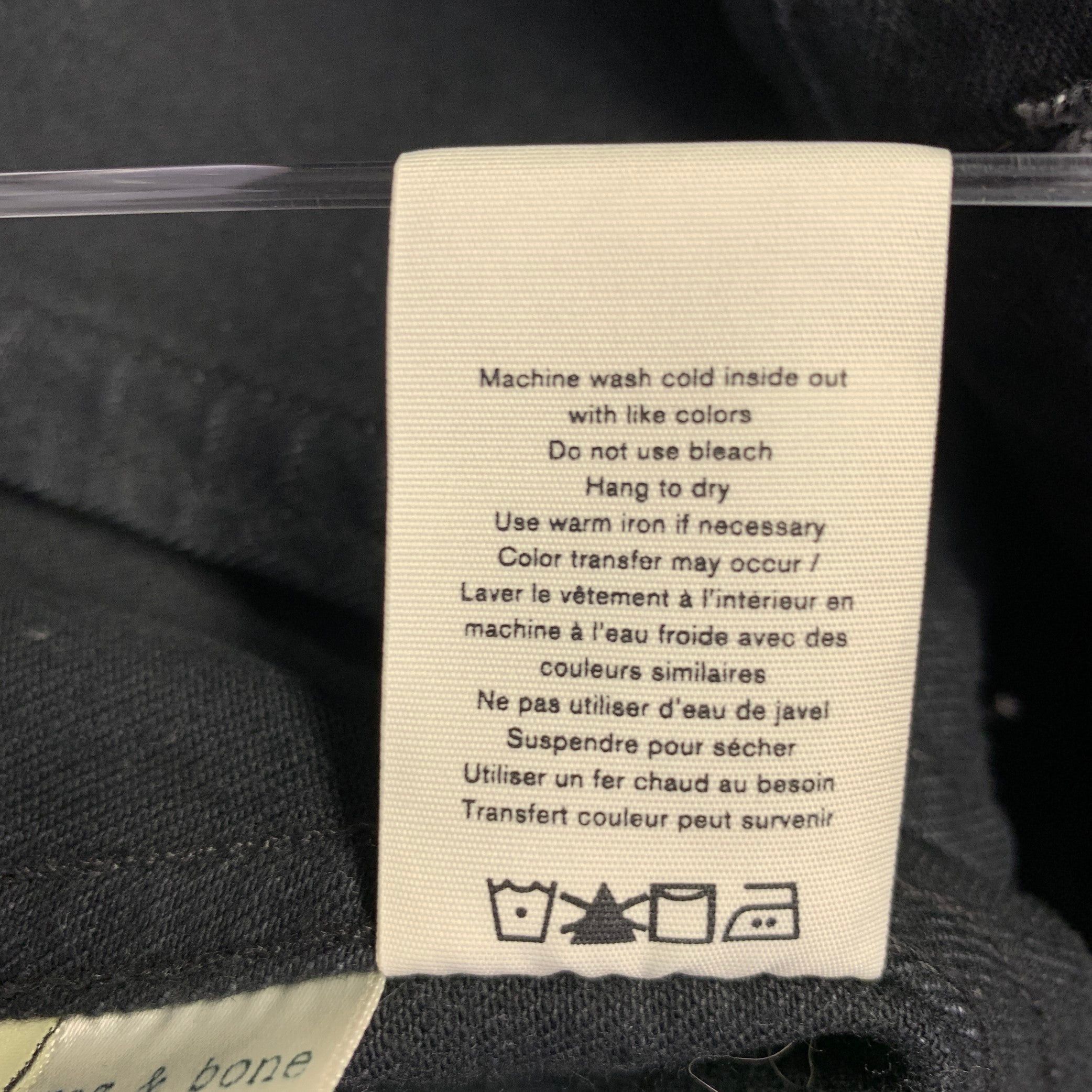 Rag & Bone Black Cotton Polyurethane Trucker Jacket | Grailed