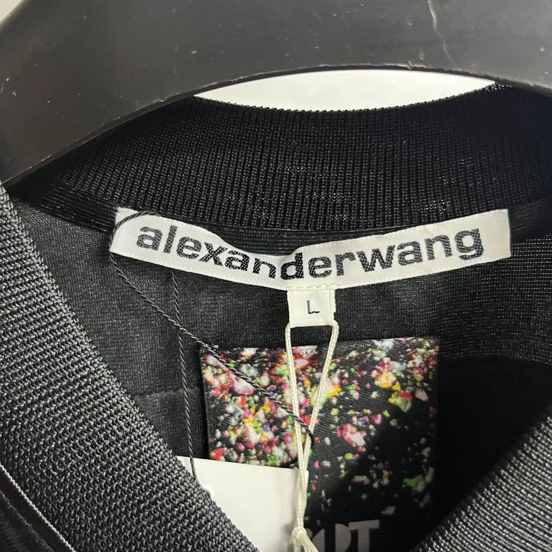 Alexander Wang [alexander wang] Black multi-element Racing embroidery ...