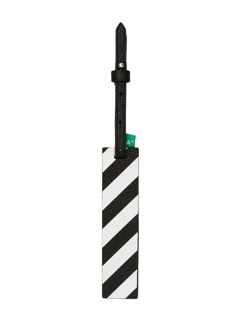 Off-White Diagonal Stripe Luggage Tag | Grailed