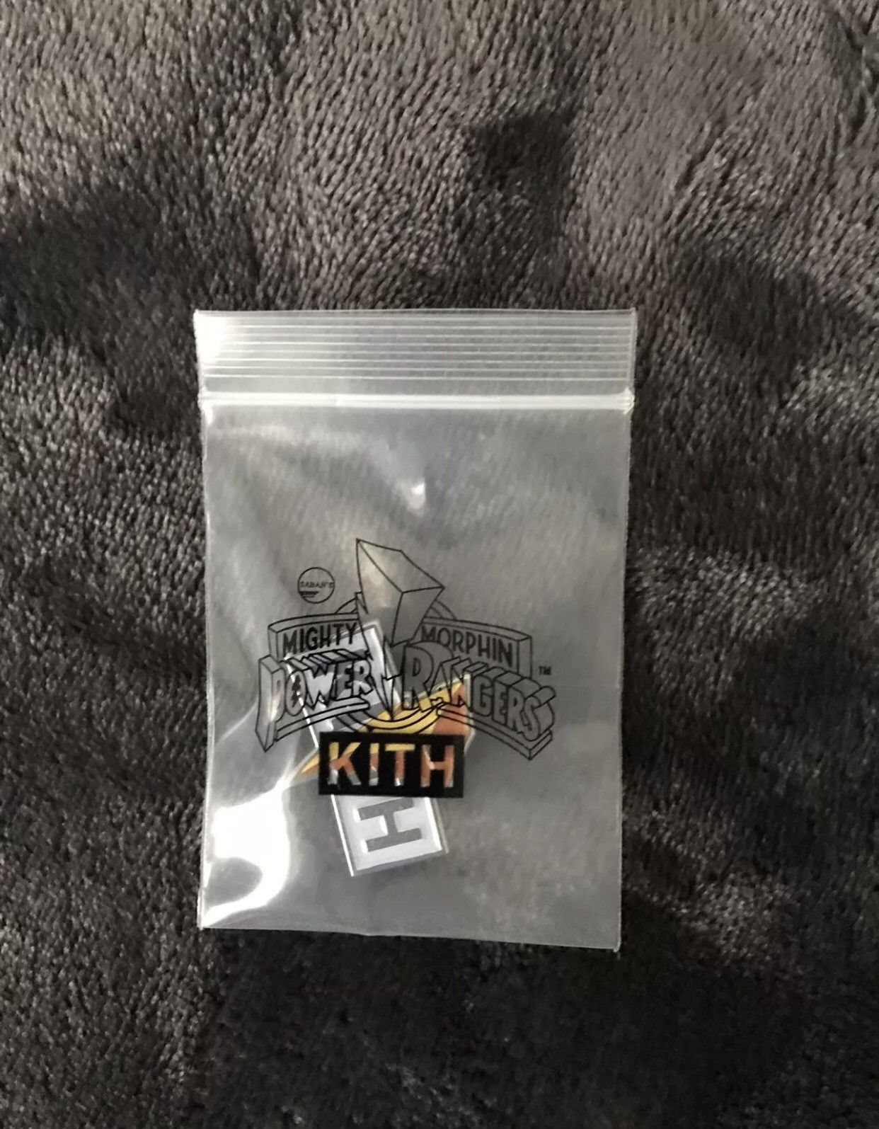 Kith Kith X Power Rangers Box Logo Pin | Grailed