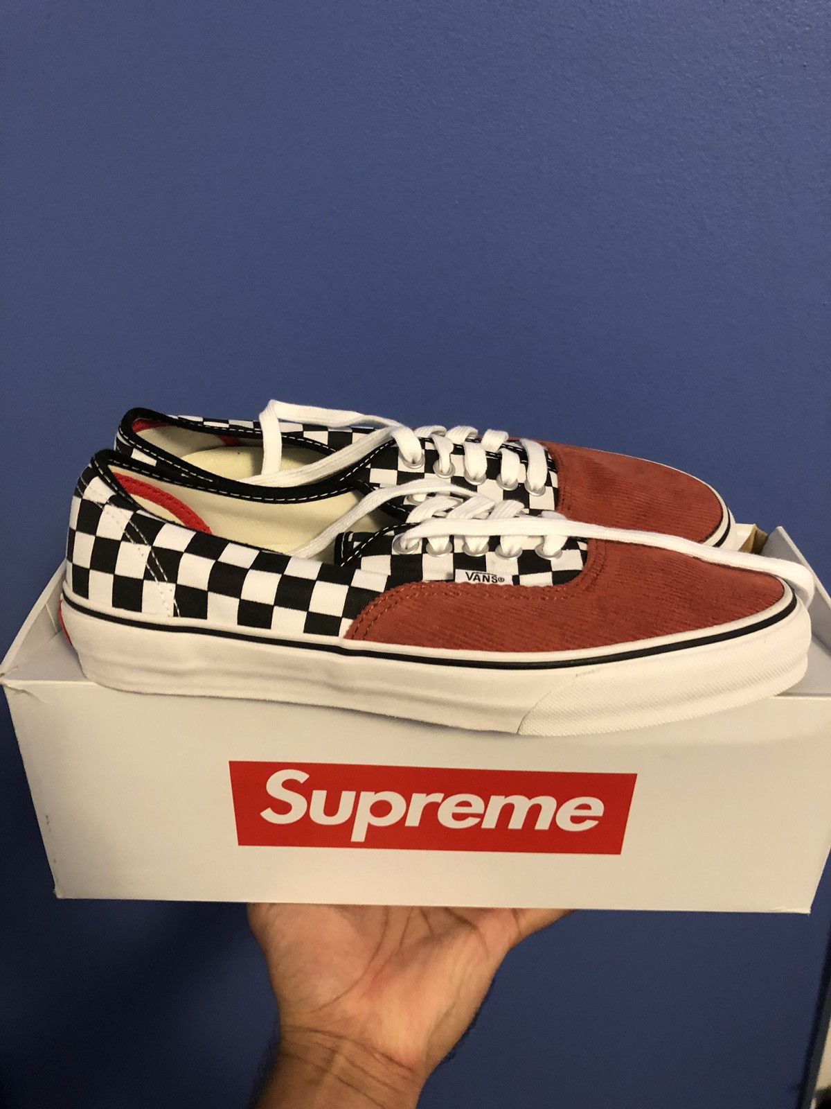Supreme × Vans Supreme Vans Checkerboard Corduroy | Grailed