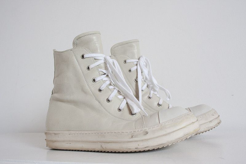 Rick Owens Leather Ramones sneakers | Grailed