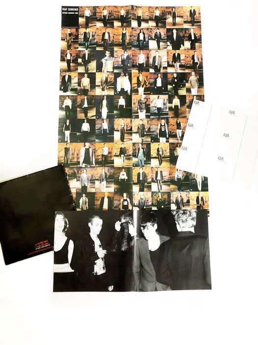 Raf Simons Rare 1998 Black Palms Lookbook Poster Collection | Grailed