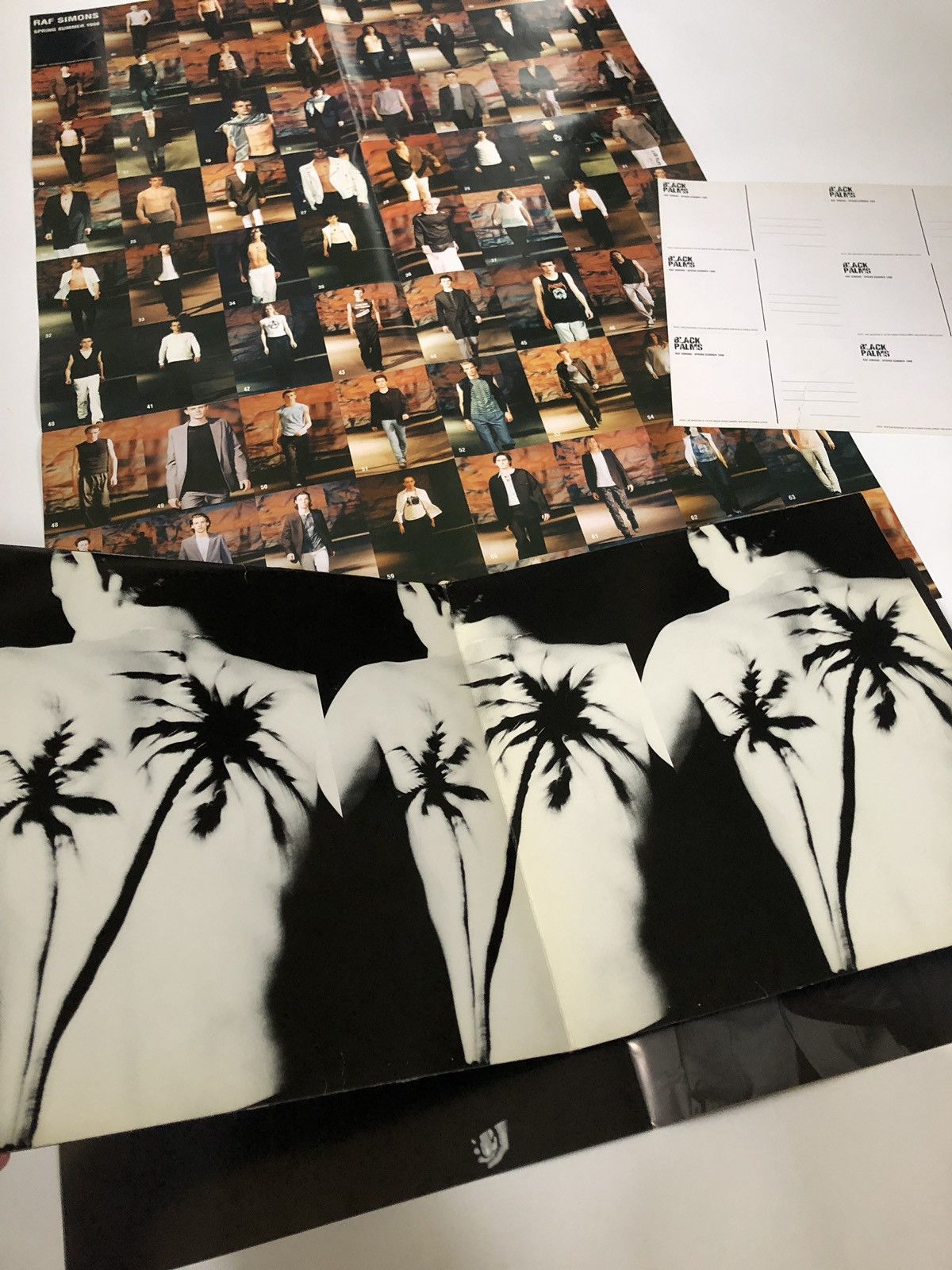 Raf Simons Rare 1998 Black Palms Lookbook Poster Collection | Grailed
