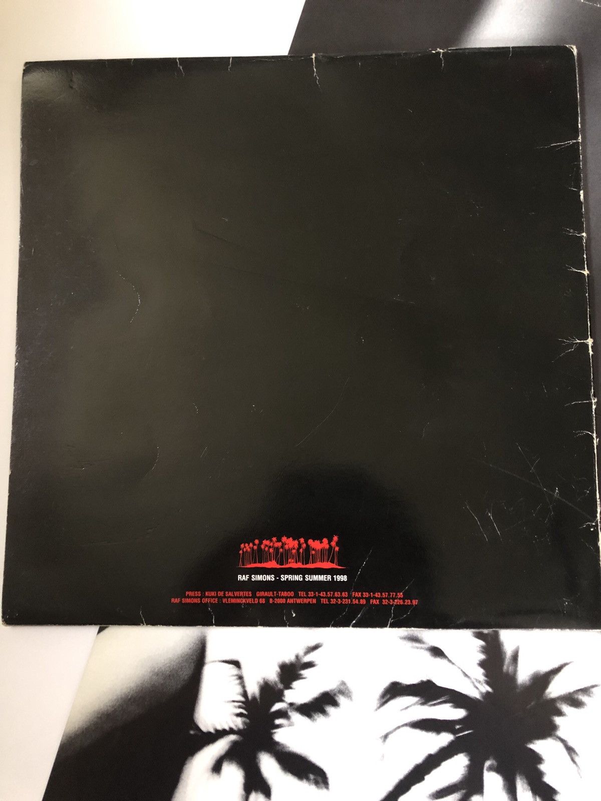 Raf Simons Rare 1998 Black Palms Lookbook Poster Collection | Grailed