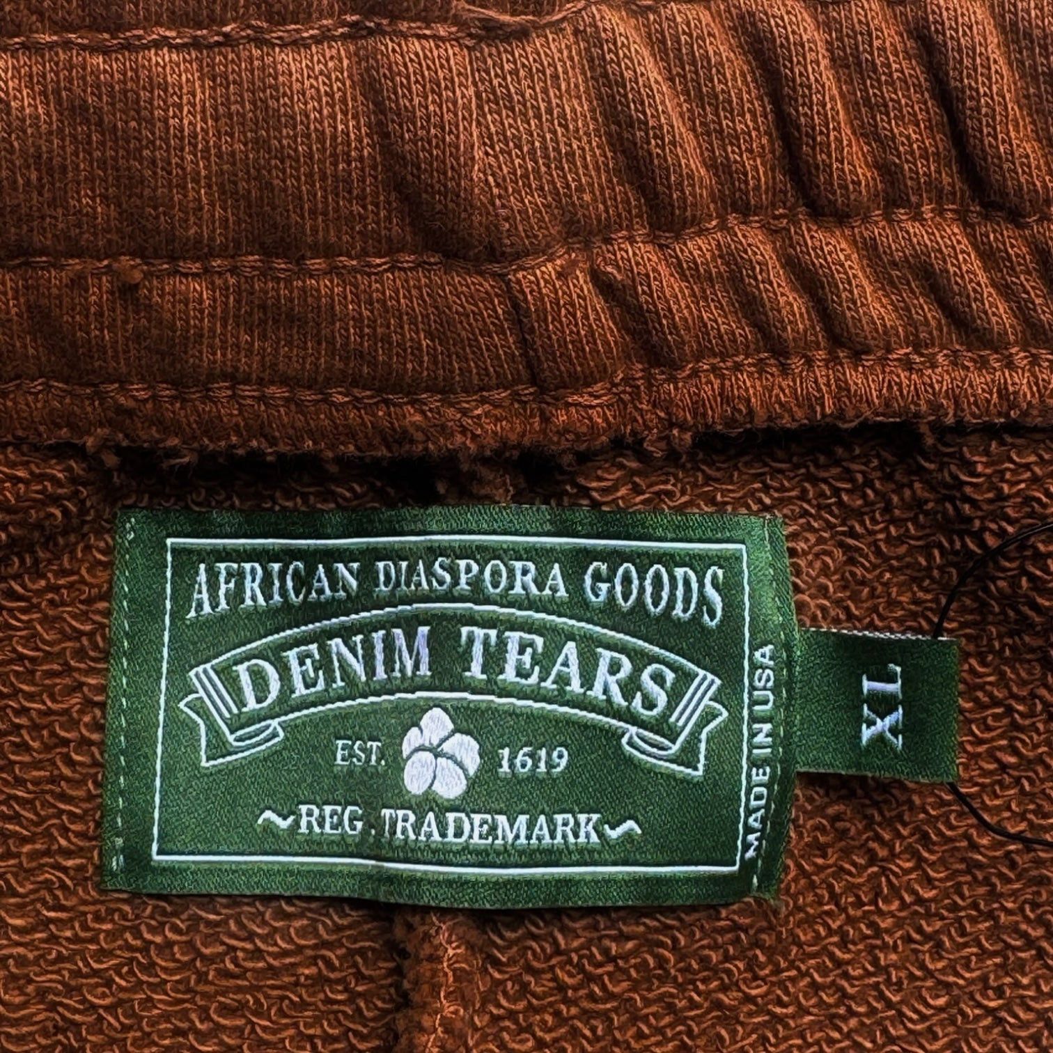 DENIM TEARS African Diaspora Goods Sweatshorts Brown | Grailed