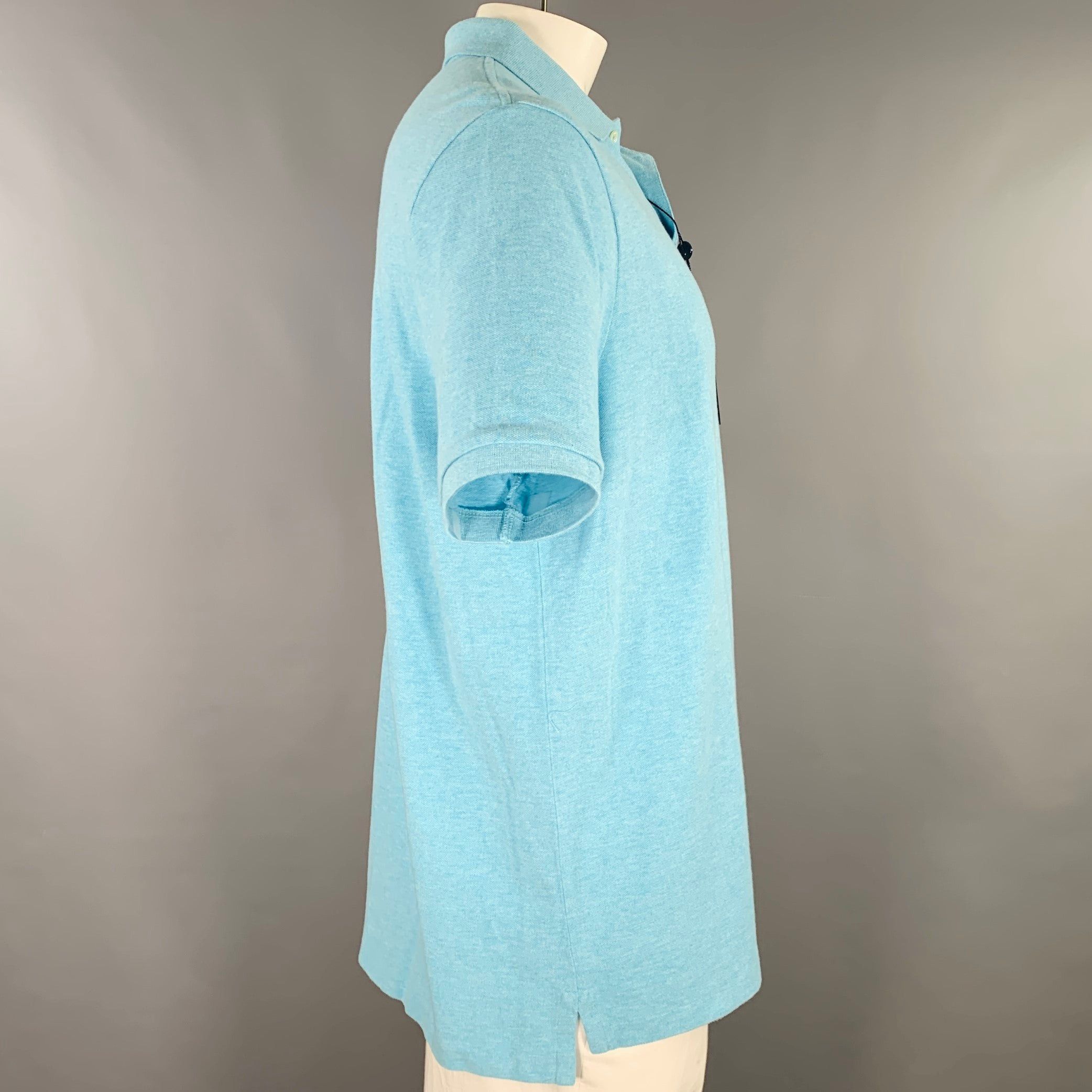 Polo Ralph Lauren POLO by RALPH LAUREN XL Blue Heather Cotton Half ...