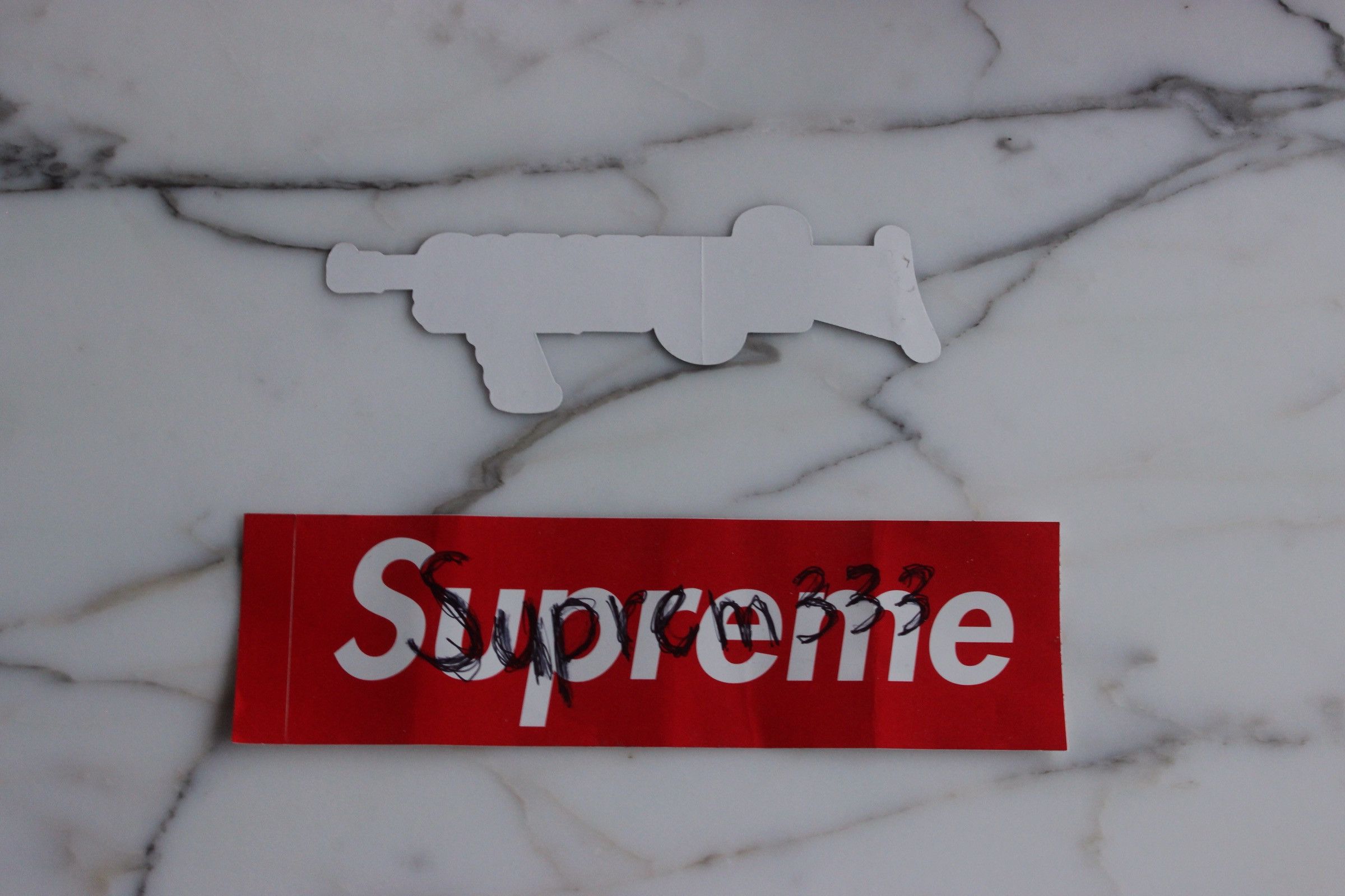 Supreme Tommy Gun Sticker | Grailed